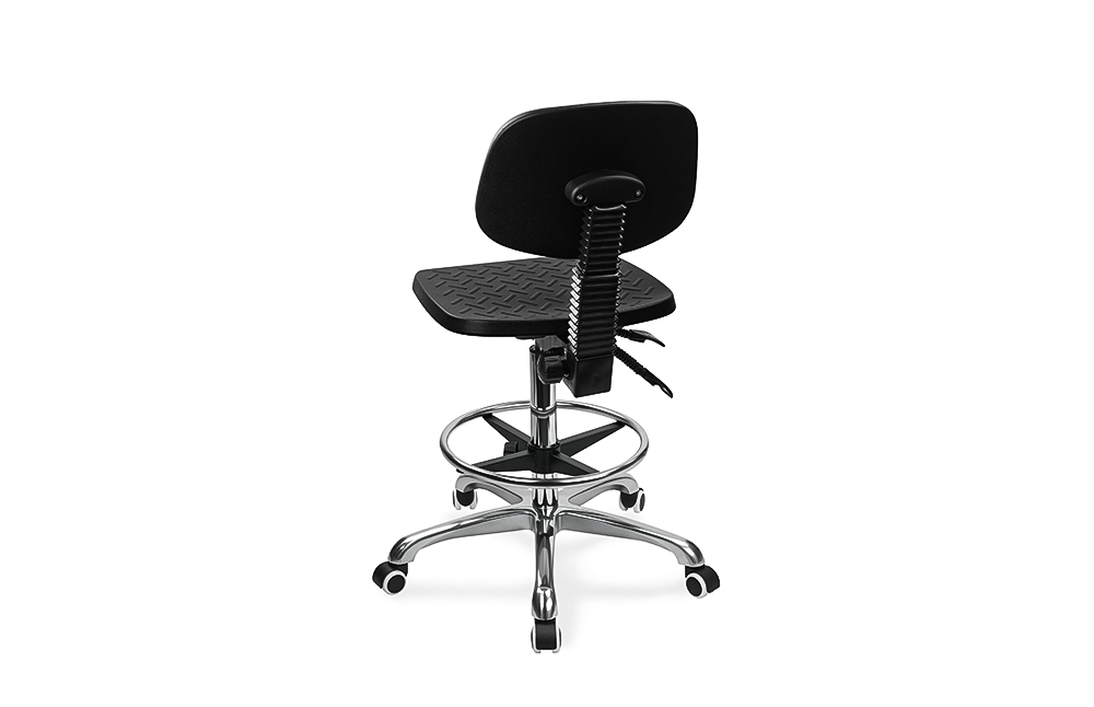 Laboratory Ergonomic Chair with PU Backrest 360° Swivel & Heavy-Duty 5 ...