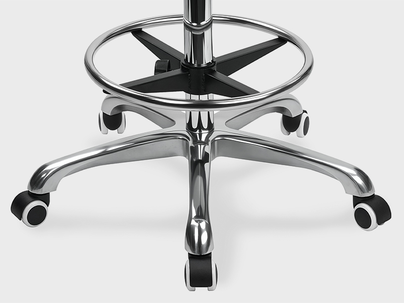 Laboratory Ergonomic Chair with PU Backrest 360° Swivel & Heavy-Duty 5 ...