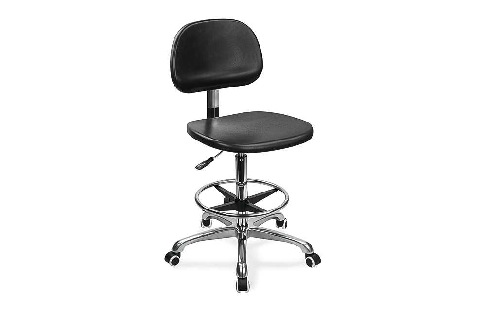 Professional Lab Ergonomic Chair PU Backrest Support 360° Swivel Stable ...