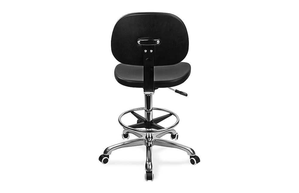 Professional Lab Ergonomic Chair PU Backrest Support 360° Swivel Stable ...