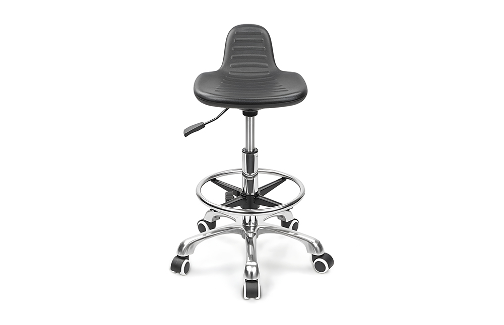 Adjustable Height Lab Stool with Back Product Center | HEWEI